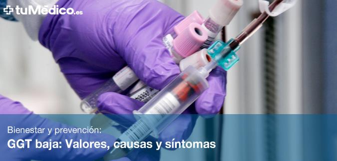 GGT baja: Valores, causas y síntomas